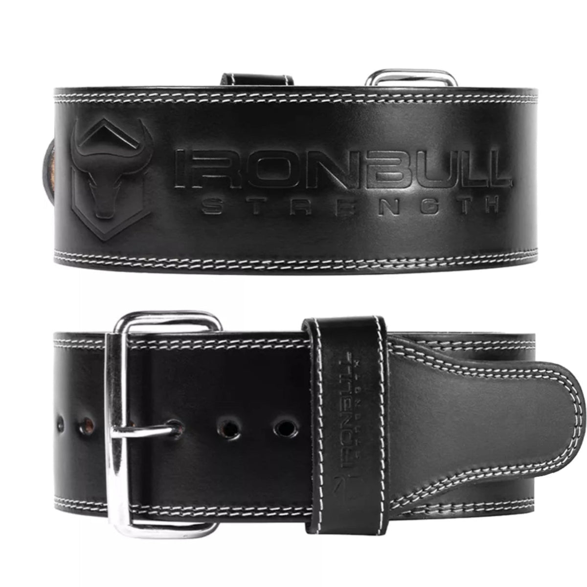 Iron Bull Strength Premium 10mm 4" Single Prong Leather Lifting Belt